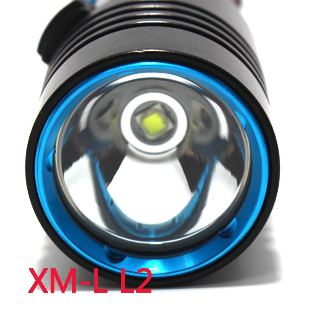 5000LM XM-L2 LED ไฟฉายดำน้ำสกูบาไฟฉายปรับแสงได้ไฟฉายใต้น้ำ100เมตรกันน้ำ ...