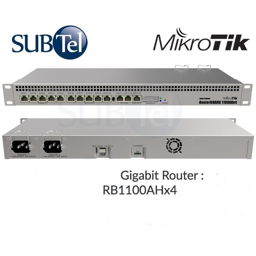 RB1100AHX4 MikroTik Gigabit Router 13 Port Dual Core RouterOS Singapore ...