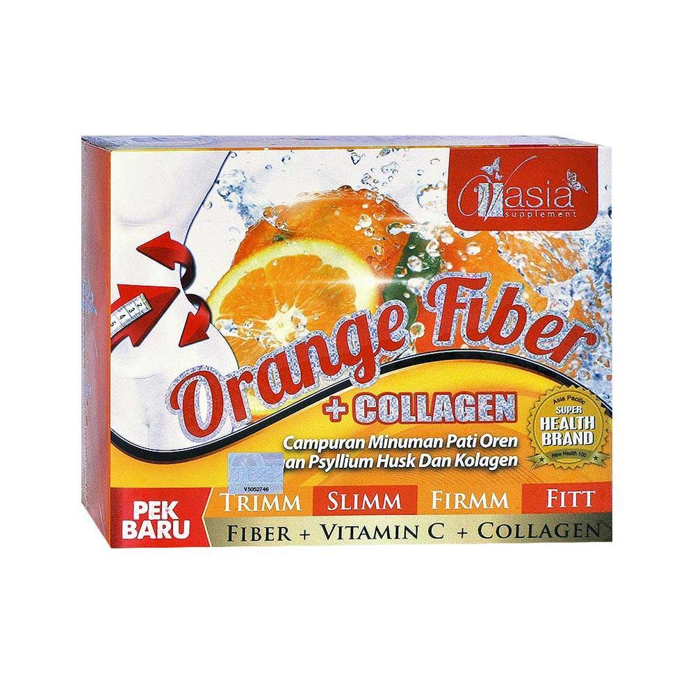 VASIA Orange Fiber + Collagen With Psyllium Husk Fibre, Collagen ...