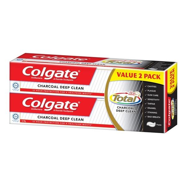 COLGATE Total Charcoal Deep Clean Toothpaste Twin Pack 2X150G | Lazada ...