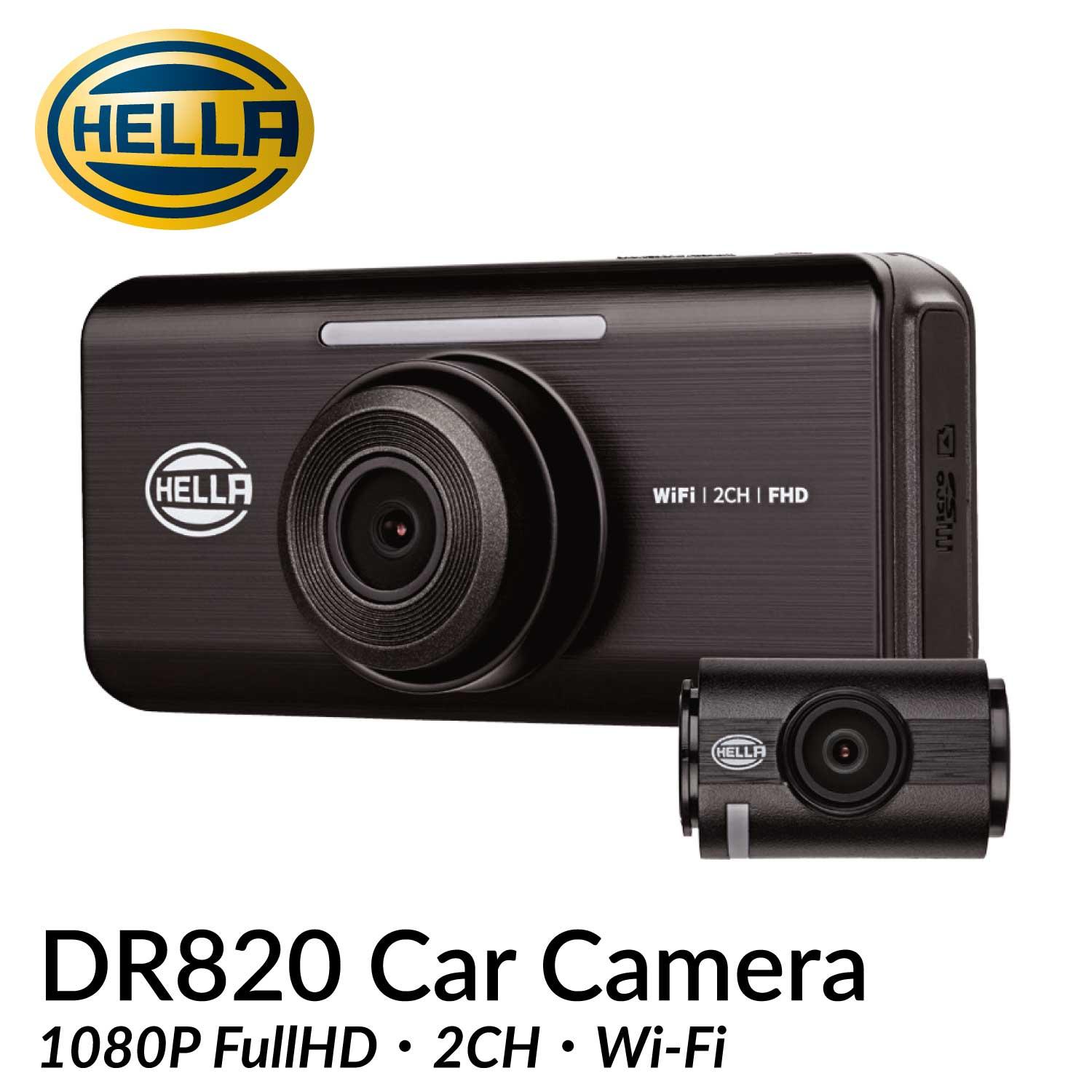 HELLA DR820 Car Camera 2CH Front & Back Camera 1080P FullHD | 32GB SD ...