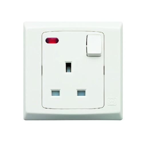 MK Electric 1 Gang 13A SP Switched Socket Outlet with Neon | Lazada ...