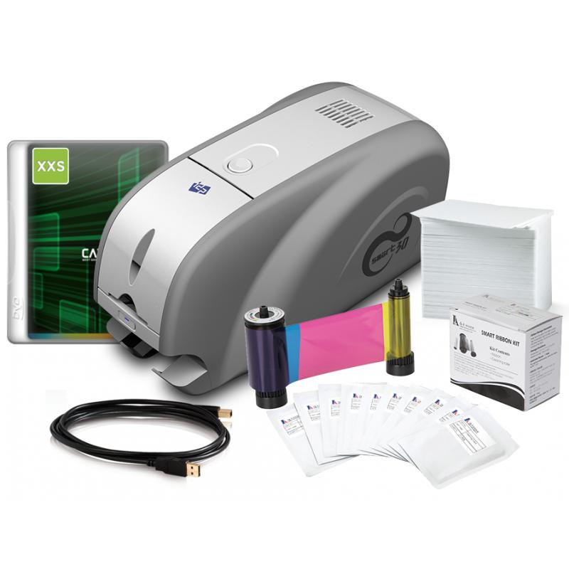 SMART-31S ID Cards Printers - PVC Card Printer (USB, Single-Sided ...