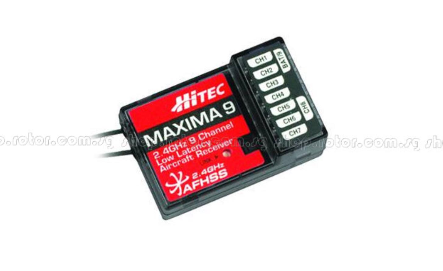 PN27525 Hitec Maxima 9 High Response 2.4GHz AFHSS 9-Channel Low Latency ...