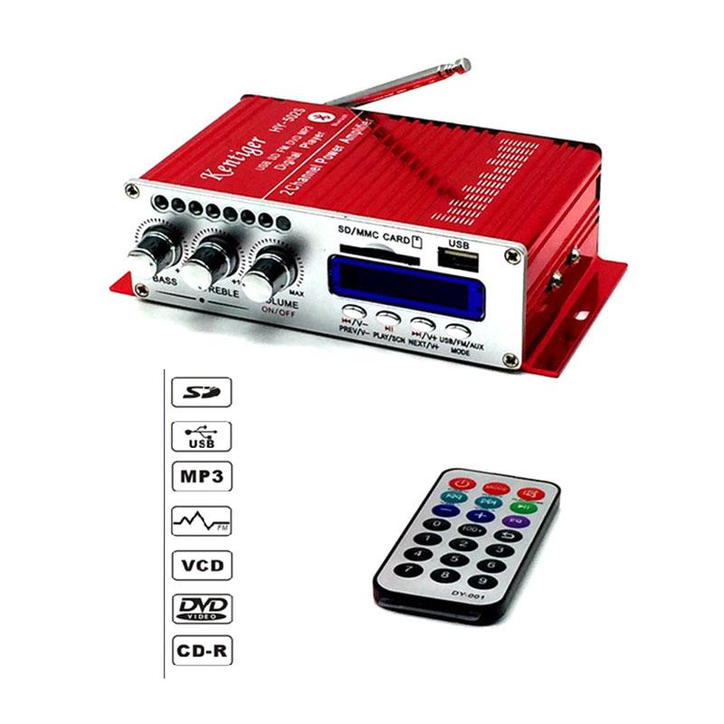 RM Car Bluetooth USB FM Power Amplifier, Household 12V 3A Mini Hi-Fi ...