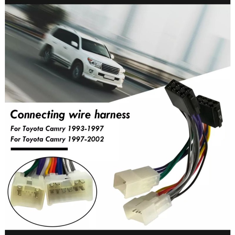 Kabel Soket Head Unit ISO ke Toyota Daihatsu untuk Memasang Head Unit ...