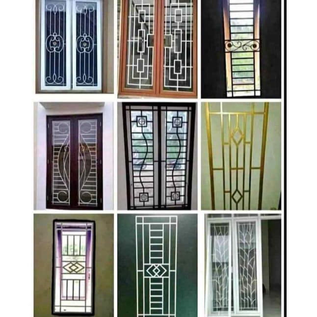 Teralis pager besi jendela satu lubang | Lazada Indonesia