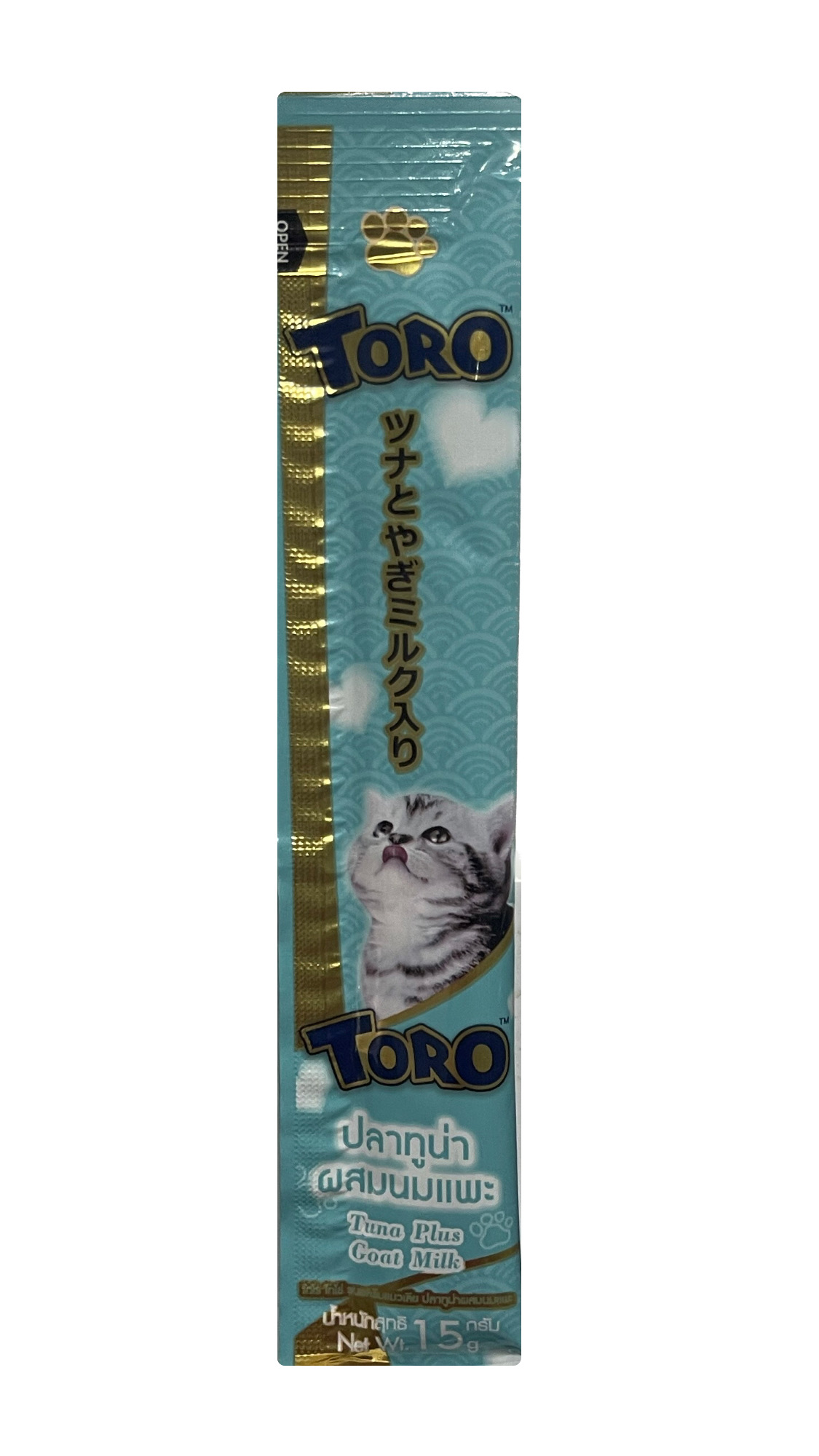 ขนมครีมแมวเลีย TORO ทูน่าผสมนมแพะ ( Tuna Plus Goat Milk) | Lazada.co.th