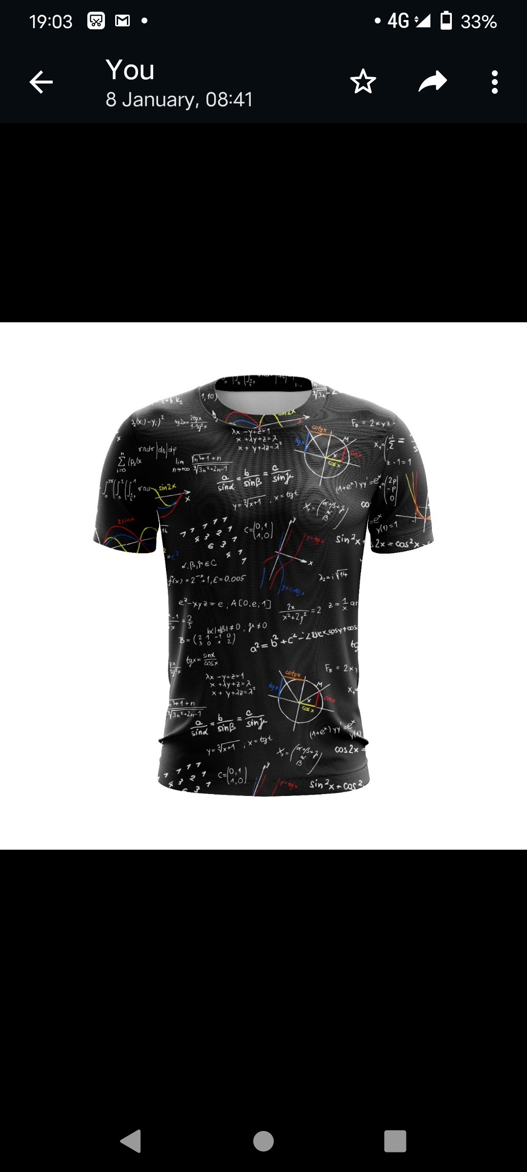 Math formula t-shirt | Lazada