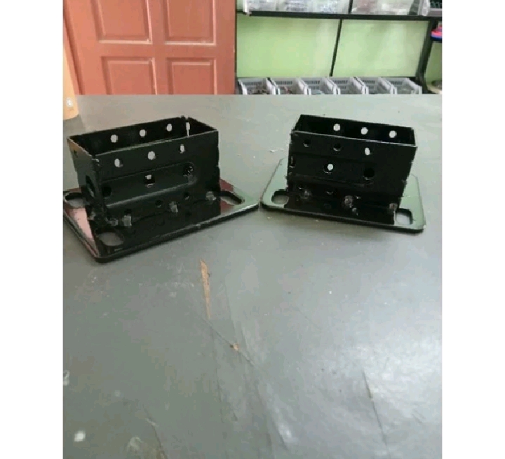 C-channel bracket/C-section blue bracket/tapak besi | Lazada