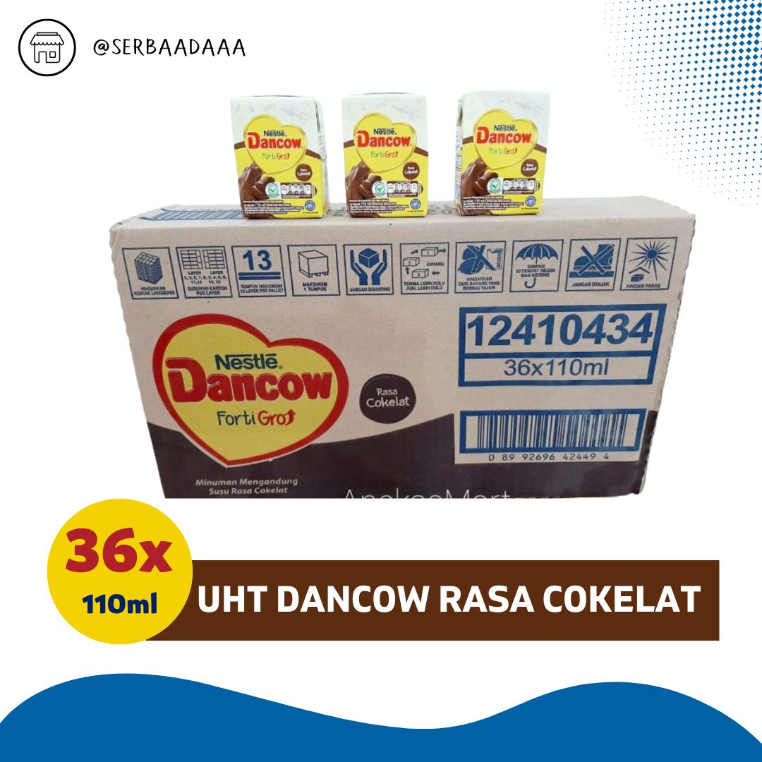 Dancow FortiGro UHT Rasa Cokelat 110ml 1 Karton Isi 36Pcs | Susu Dancow Uht | Lazada Indonesia