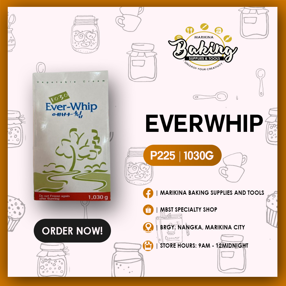 EVERWHIP Non Dairy Whipping Creme 1030g | Lazada PH