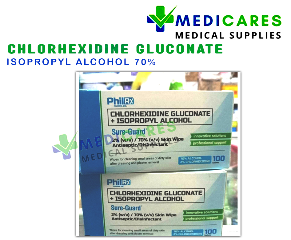 Sureguard Chlorhexidine Gluconate(Isoprophyl Alcohol 70% Solution ...
