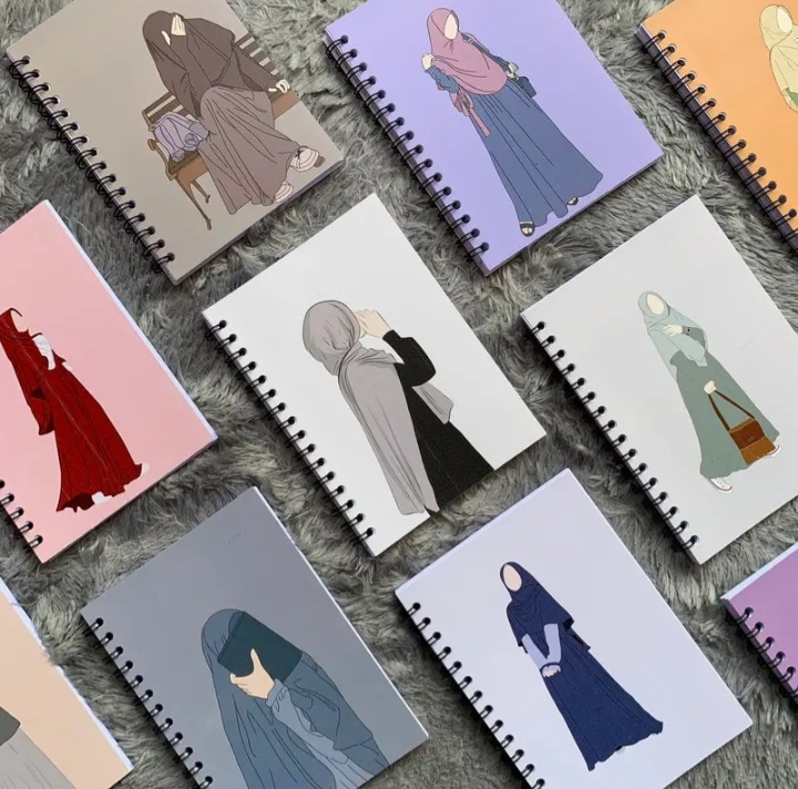 Buku Tulis Notebook Muslimah/Buku Diary/Buku Jurnal/Buku Catatan ...