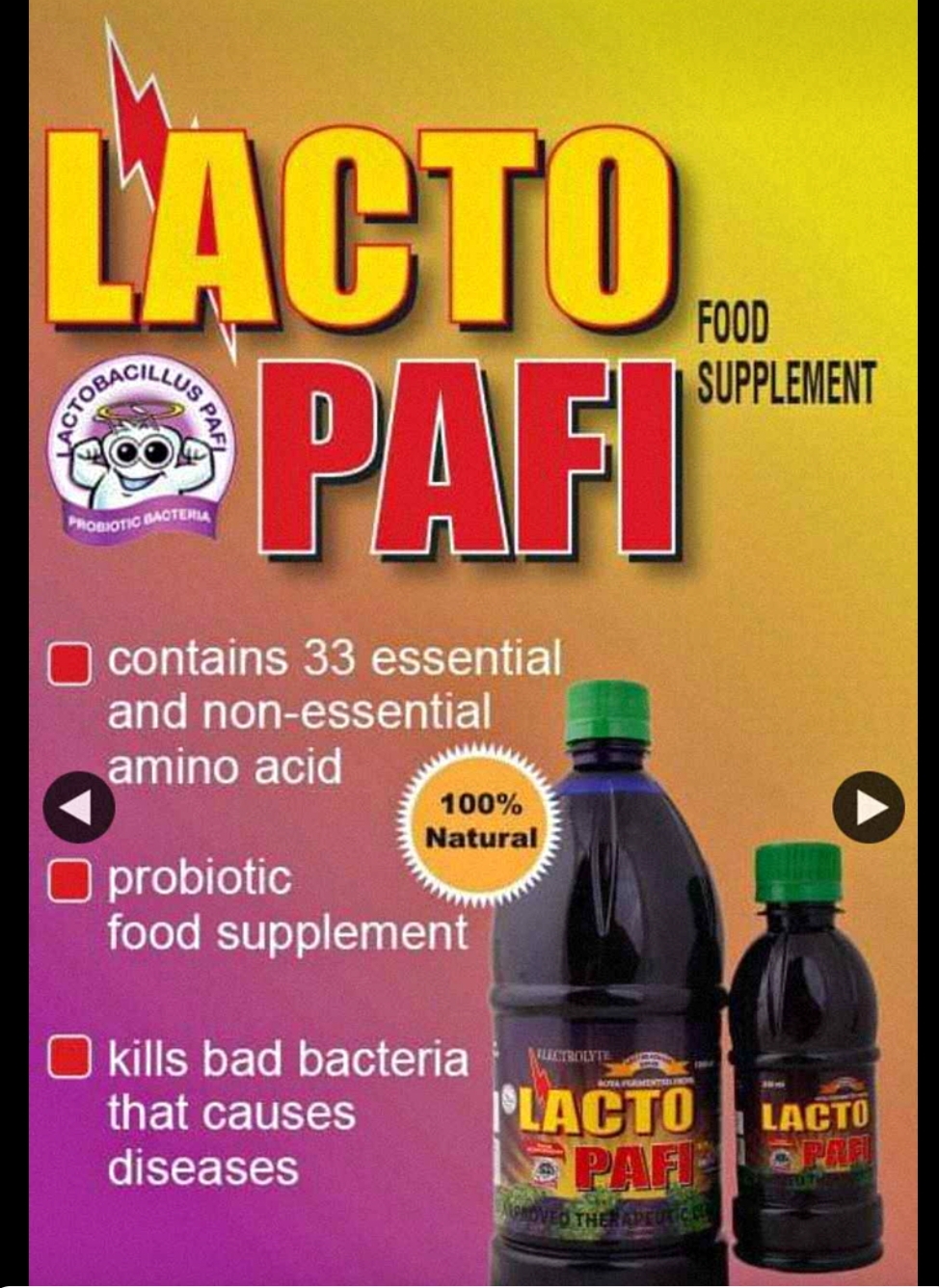 Lacto Pafi (Probiotic drinks) | Lazada PH
