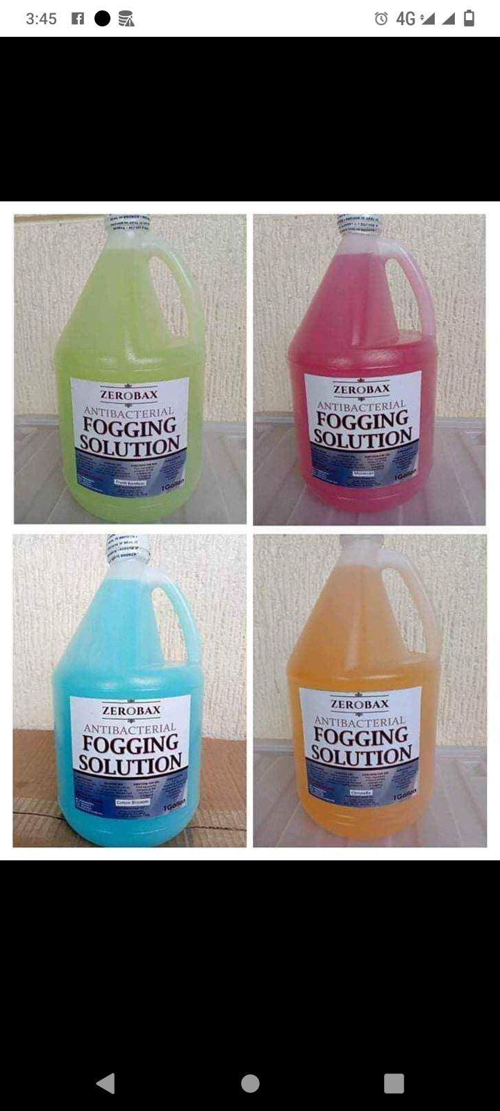 Zerobax Fogging Solution and disinfectant | Lazada PH