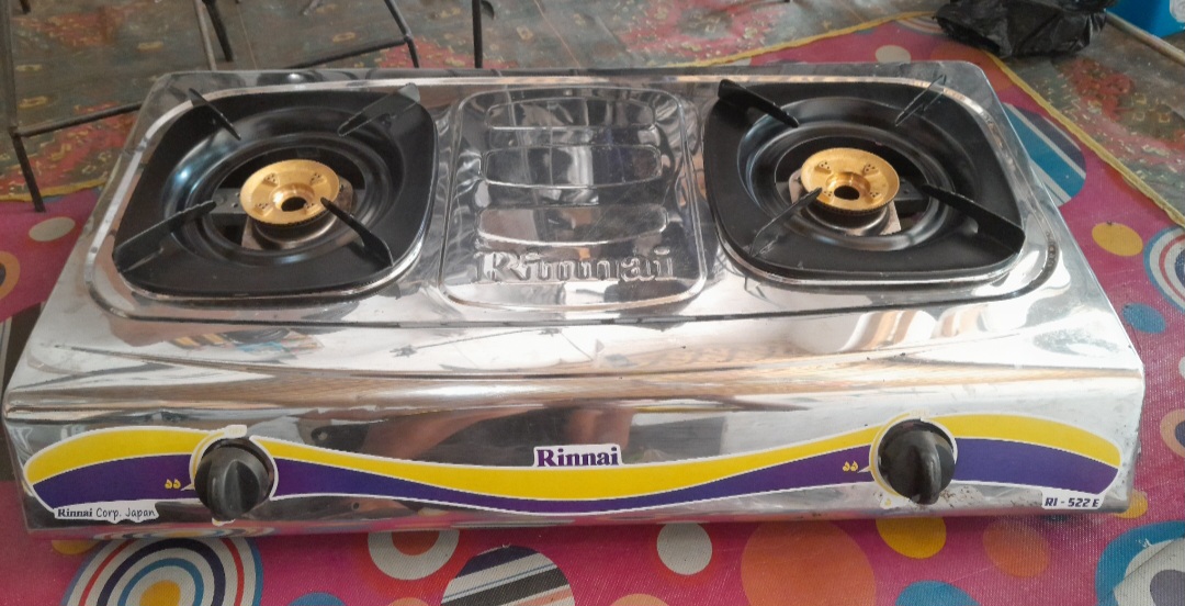 KOMPOR GAS RINNAI 522E / Ri522E STAINLESS STEEL / RI-522E / RI 522E(2 ...