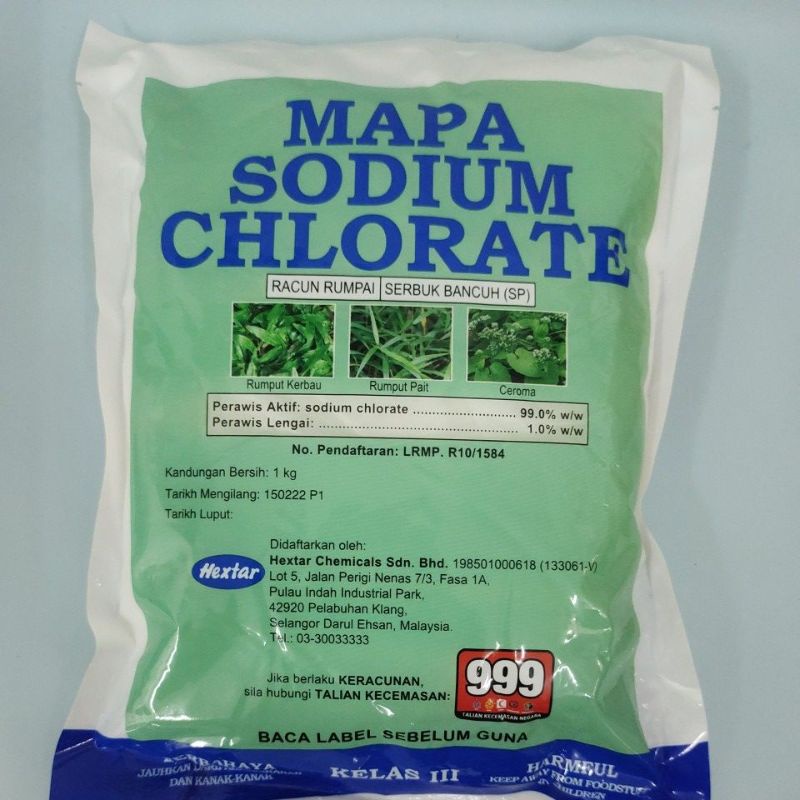 MAPA SODIUM CHLORATE (1KG)竹盐 | Lazada