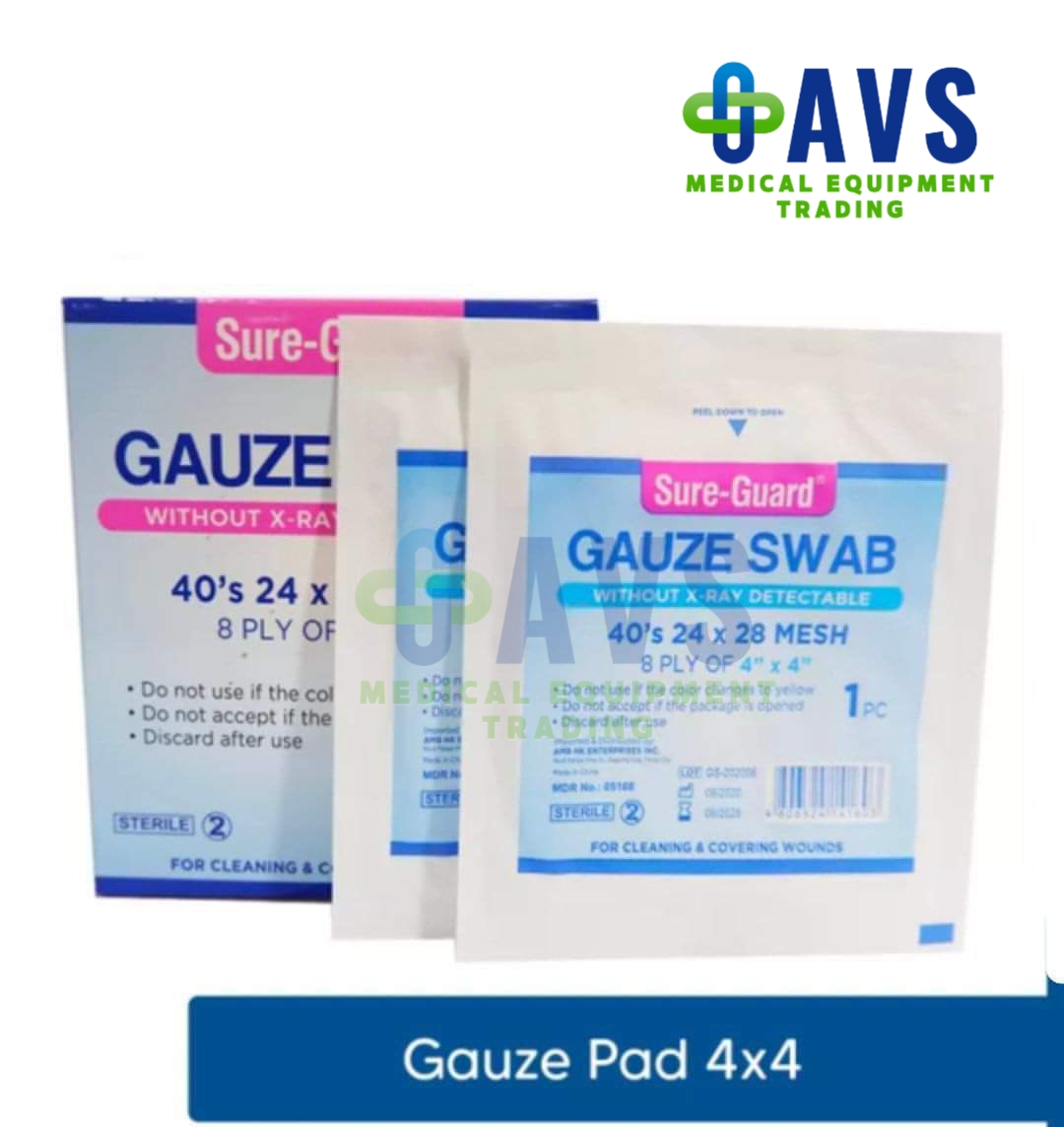Sure-Guard Sterile Gauze Pad 4x4x8ply 24x28mesh (Sold Per Box) | Lazada PH