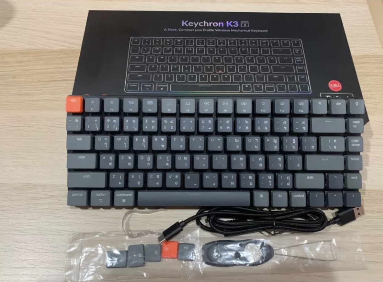 Keychron K3 Version2 Wireless Keyboard Thai Red switch ของแท้ มือ2 ...