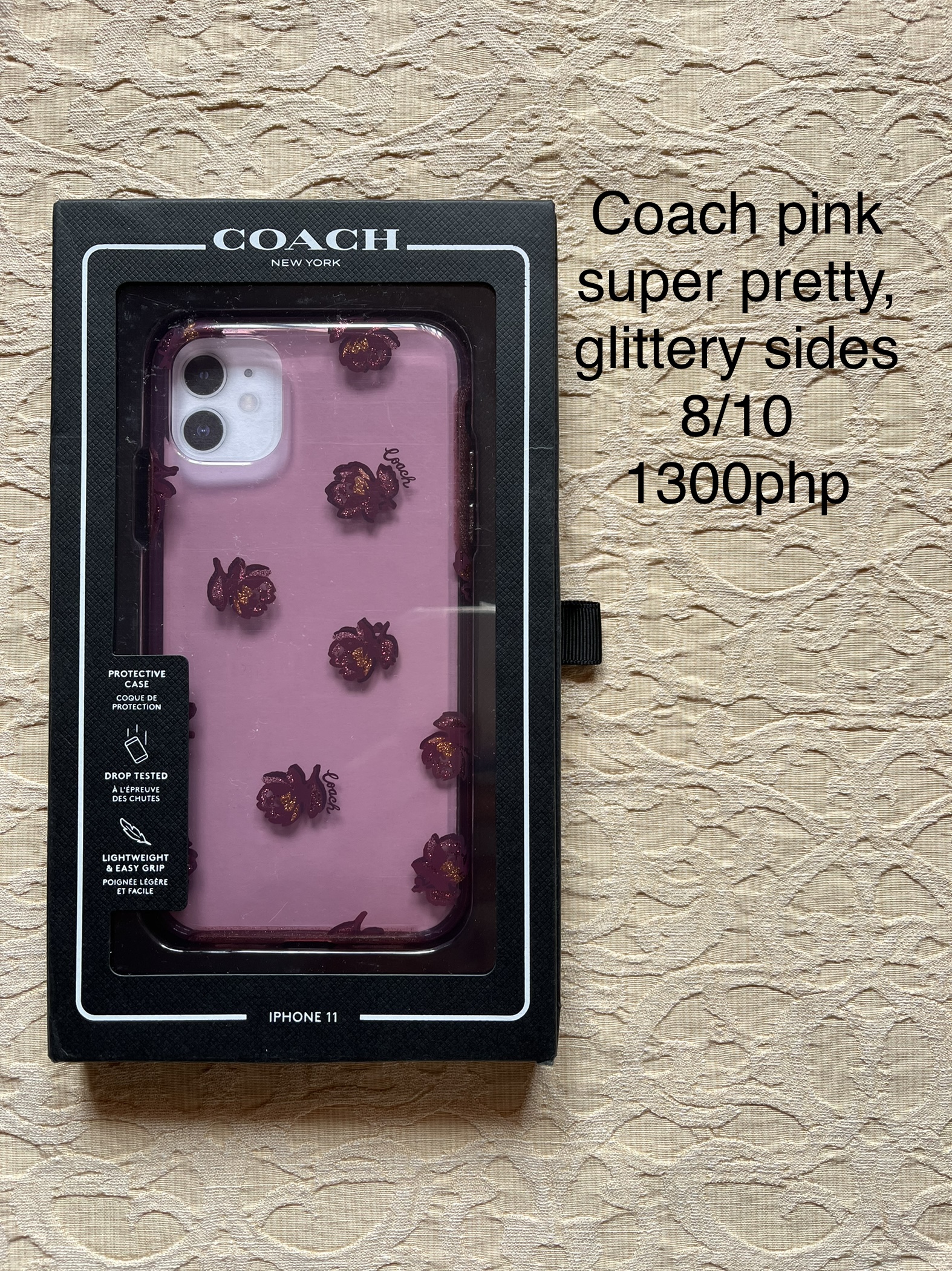 Iphone 11 coach pink case | Lazada PH