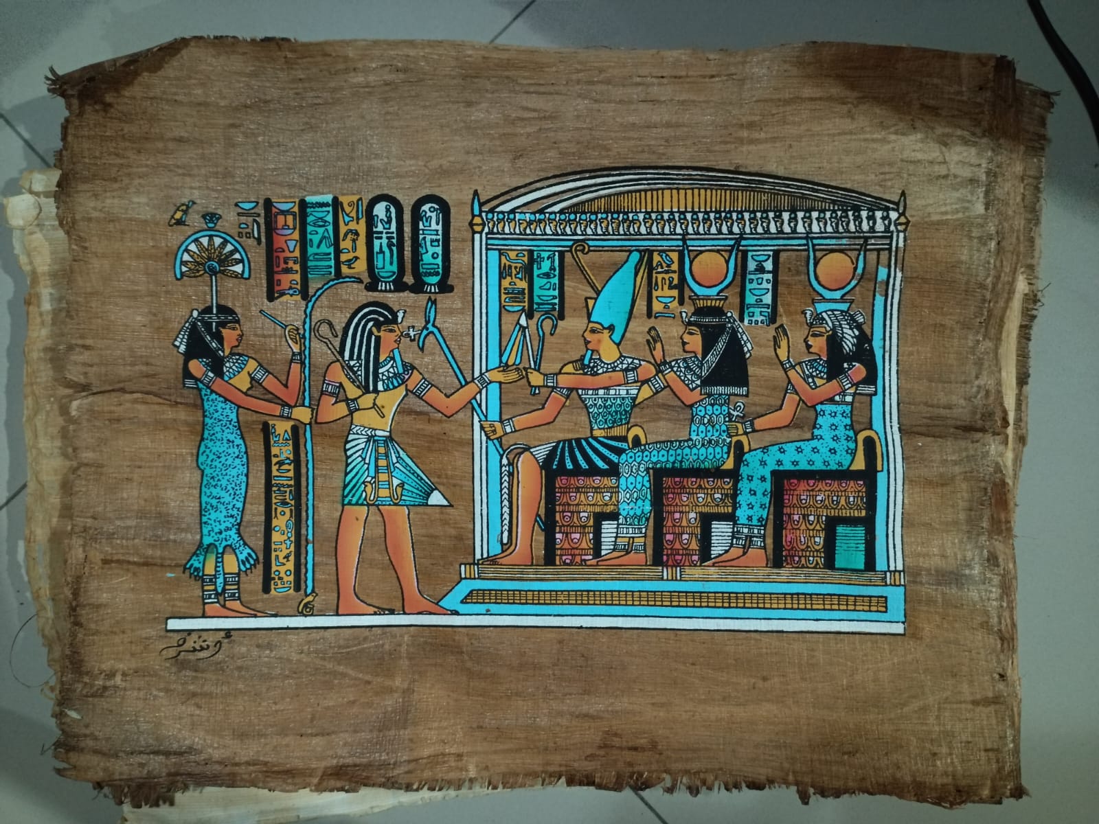 Lukisan daun papyrus asli mesir | Lazada Indonesia