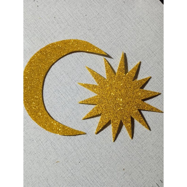 Bulan bintang untuk di jahit pada baju merdeka | Lazada