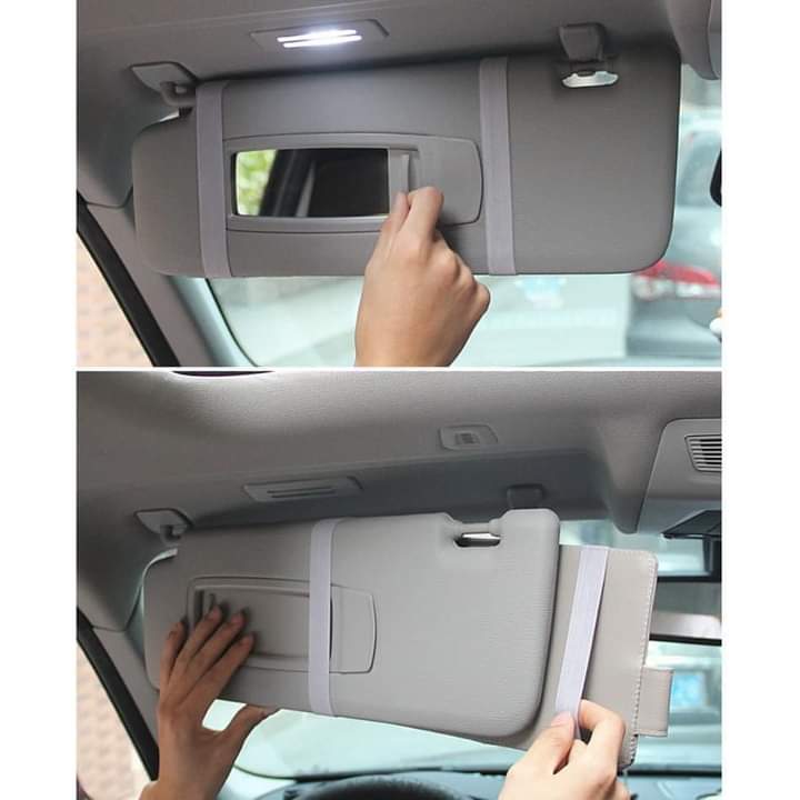 ~Car Sunvisor Organizer Card Holder Storage Box Car Accessories ...