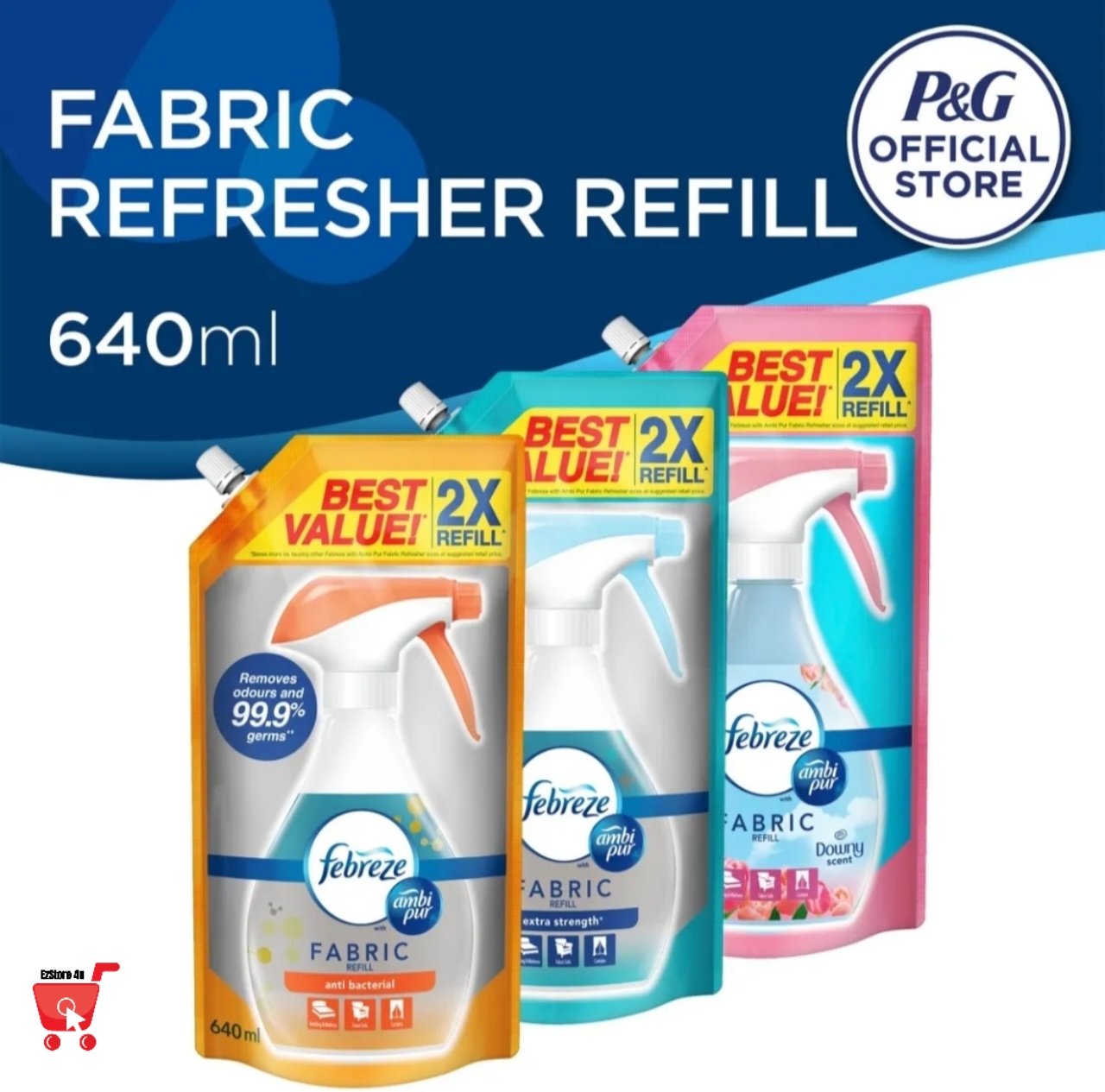 Febreze with Ambi Pur Fabric Refresher Refill 640ml | Lazada