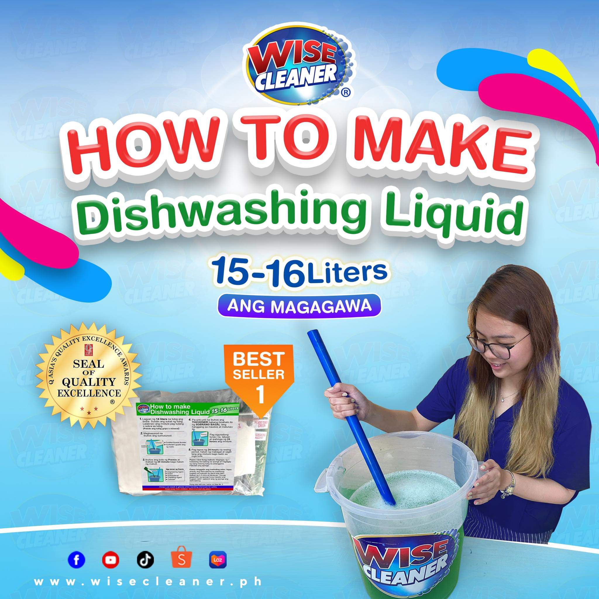 Wise cleaner DIY DISHWASHING LIQUID | Lazada PH