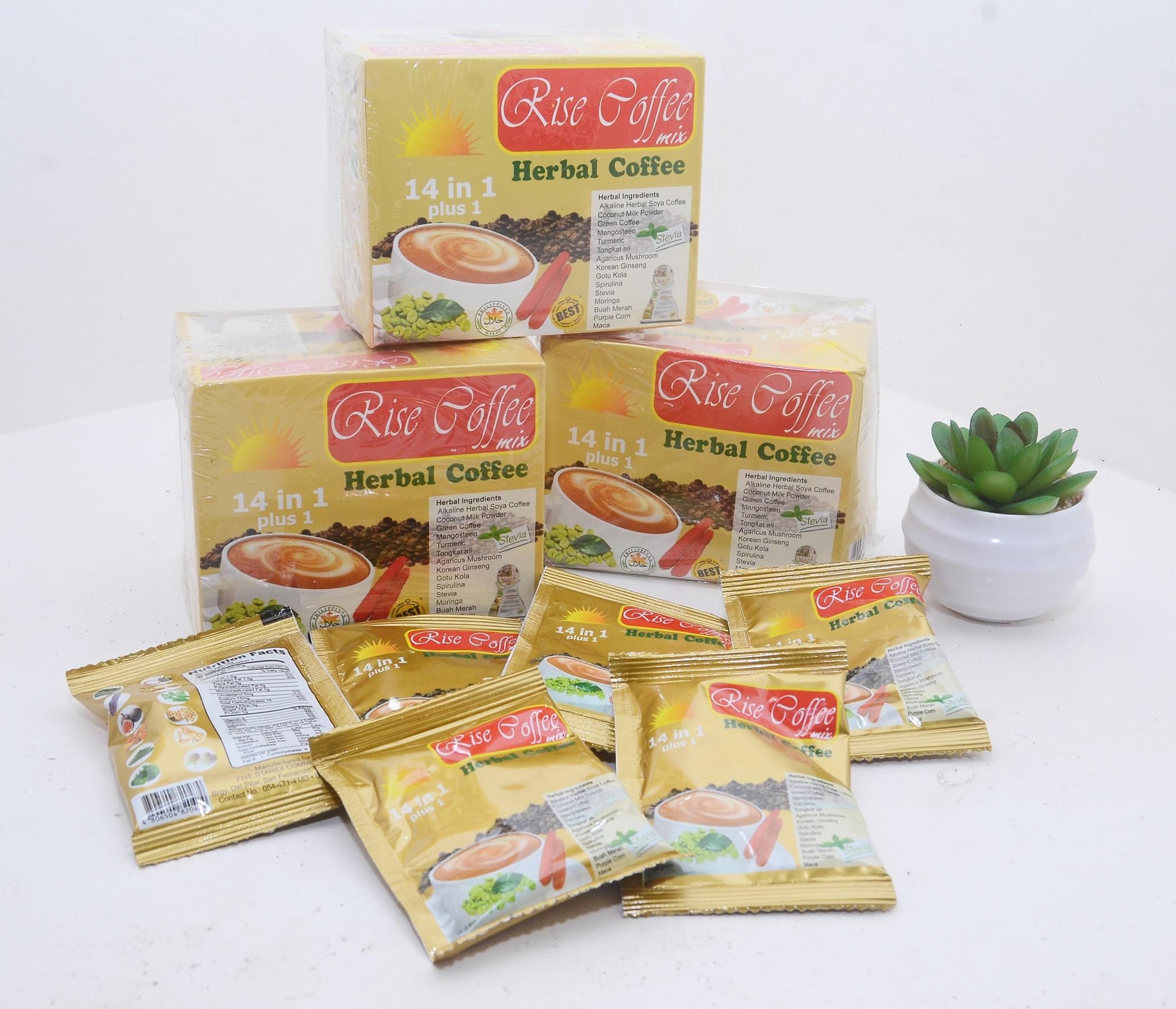 Rise Herbal Coffee Mix 14 in 1 plus 1 | Lazada PH