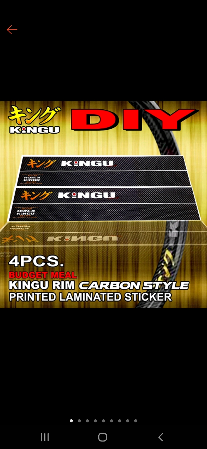 KINGU CARBON RIM STICKERS | Lazada PH