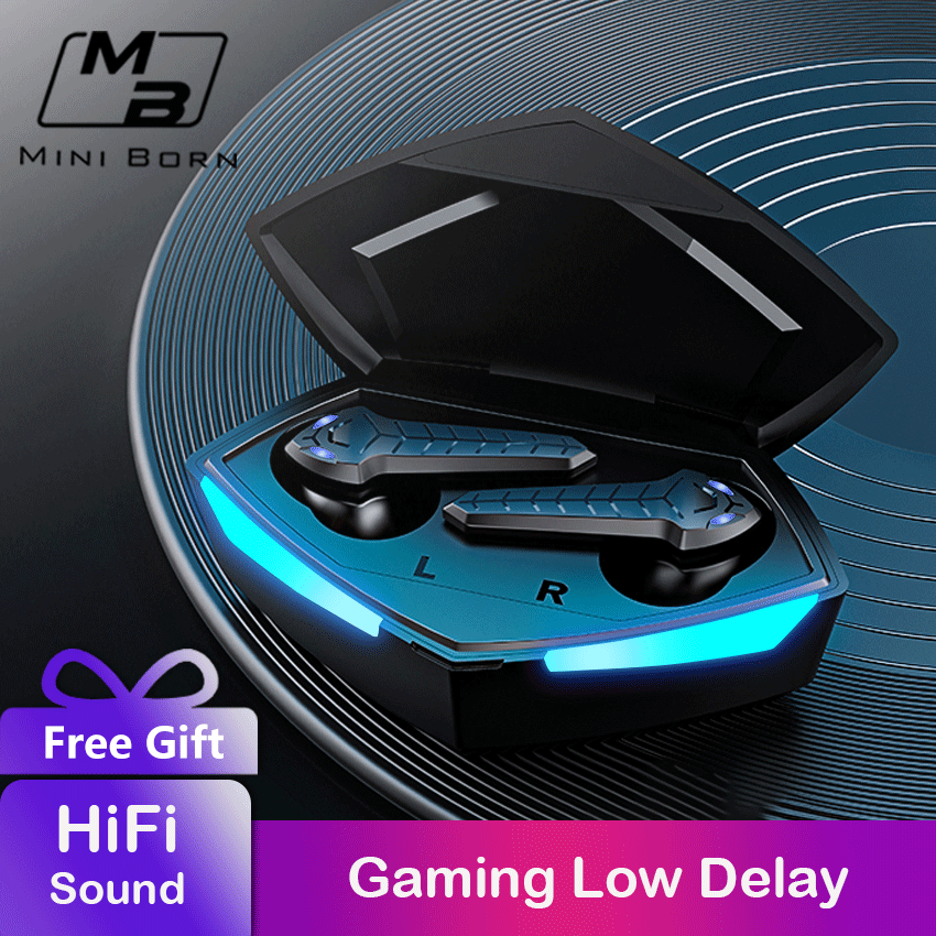 Mini Born TWS Gaming Earphone Bluetooth Wireless PUBG MLBB Gaming ...