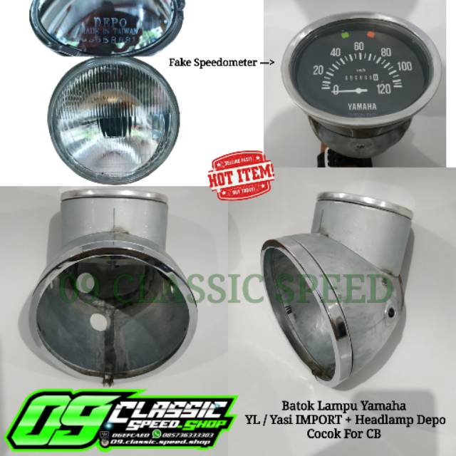 Batok Headlamp Lampu Yamaha YL YASI Import Set Reflektor DEPO Cocok ke ...