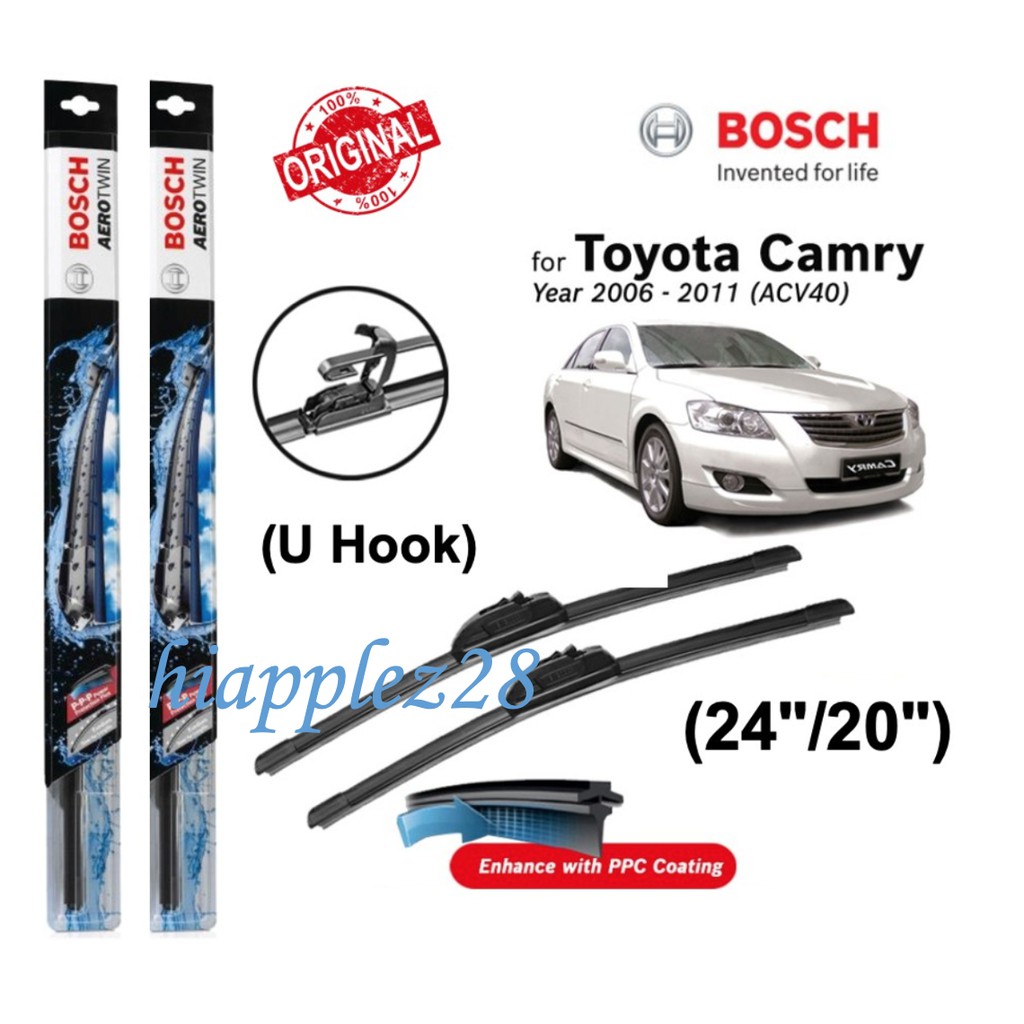 24"+20" BOSCH Aerotwin Retrofit U Hook WIPER SET (ORIGINAL) 3397013321 ...