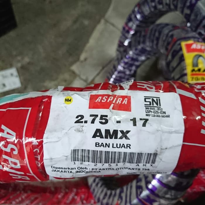 Ban Luar Trail Adventure Aspira AMX 2.75 ring 17 ban kembang tahu Tube ...