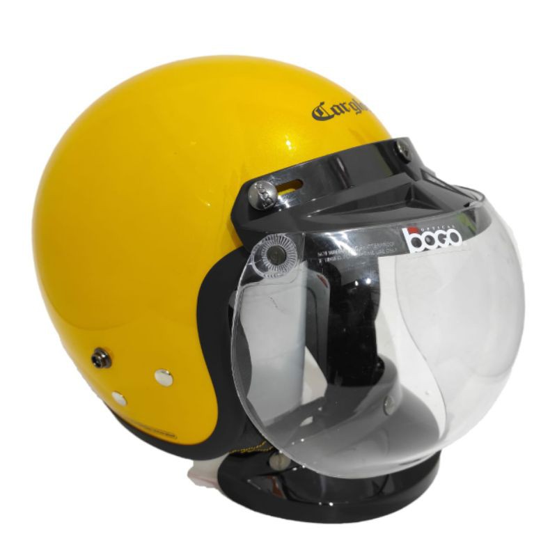 Helm Cargloss Retro Kuning Gloss | Lazada Indonesia