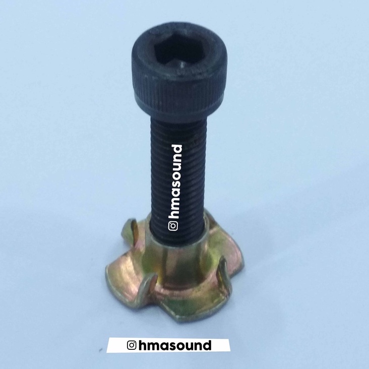 Mur Cakar T Nut + Baut L Hitam 8 x 35 | Lazada Indonesia