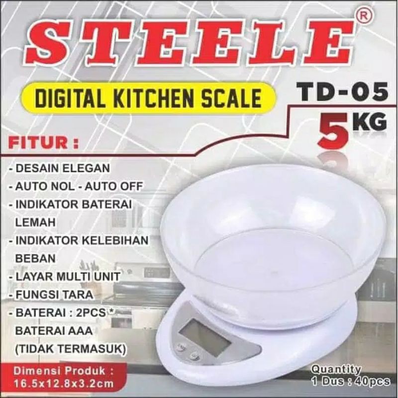 Steele timbangan digital 5kg | Lazada Indonesia