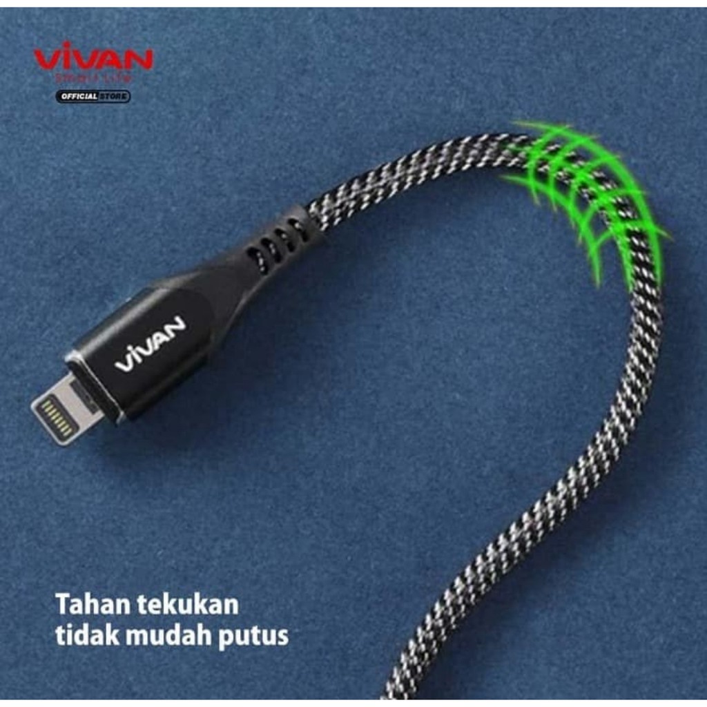 Vivan MGL100 Data Cable Lightning iphone ipad Magnetic kabel Charging | Lazada Indonesia