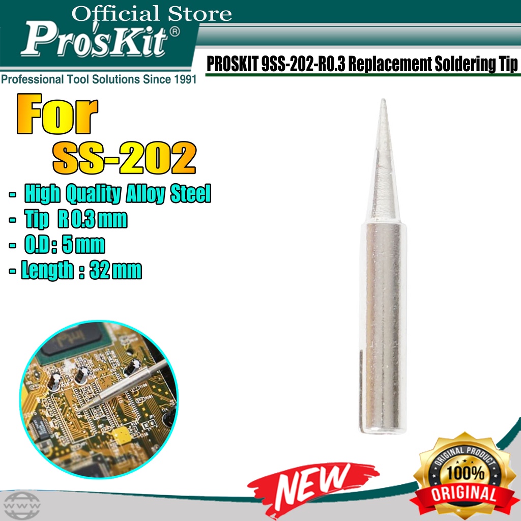 Pro'skit Mata Solder Station Mini Proskit 9SS-202-R0,3 Replacement tip ...