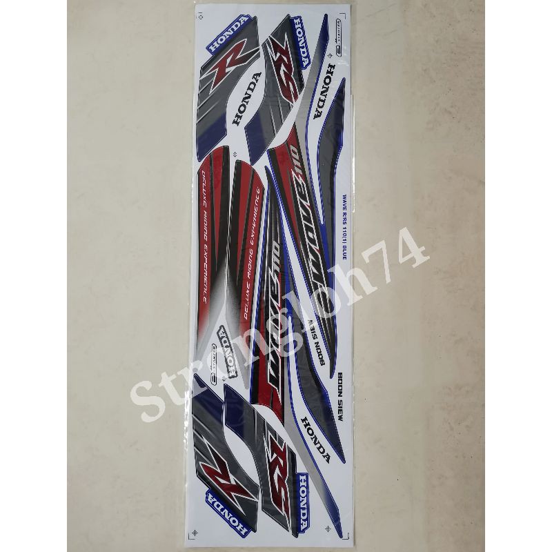 HONDA WAVE 110 R/RS BODY STICKER | Lazada