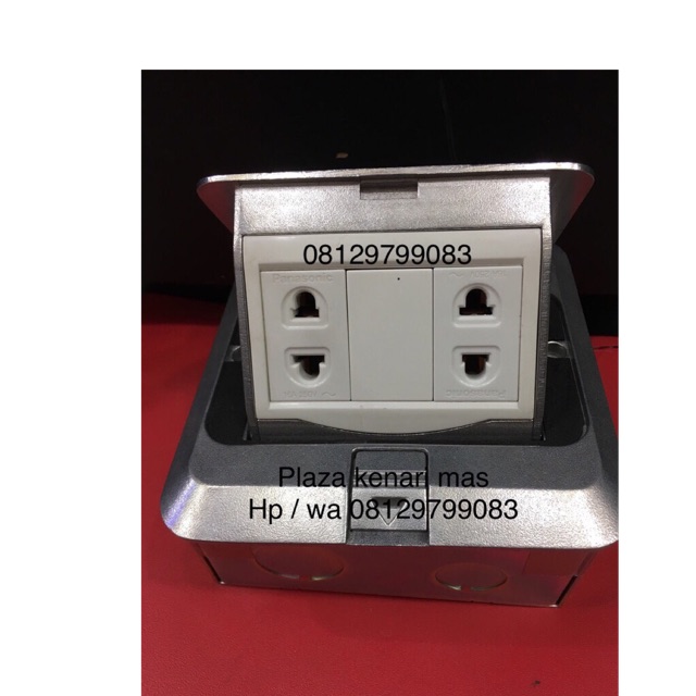Stop kontak lantai panasonic double stop floor soket panasonic ganda ...