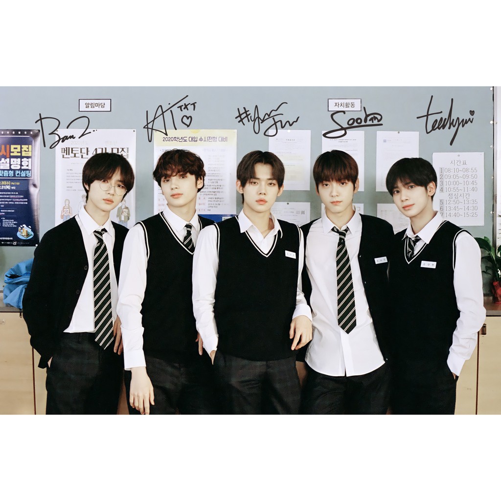 POSTER TXT DENGAN TANDA TANGAN UKURAN A3+ | Lazada Indonesia