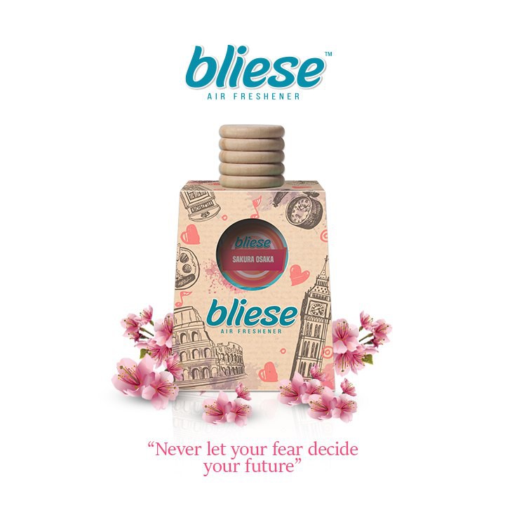 BLIESE CAR PERFUME AIR FRESHENER WOODEN CAP | Lazada