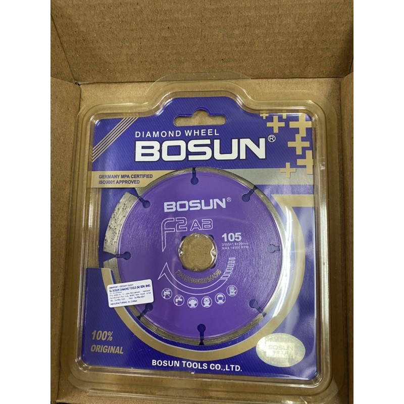4" BOSUN 105 DIAMOND WHEEL F2AB CUTTING DISC FOR BRICKS | Lazada