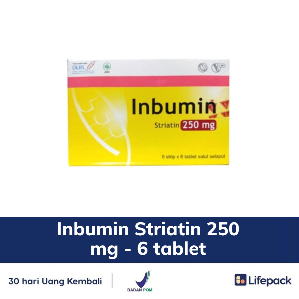 Inbumin Striatin 250 mg - 6 tablet - Obat Herbal untuk Penyembuhan Luka ...