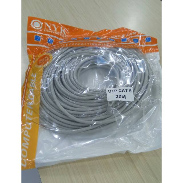 Kabel LAN 30M Cat6 UTP Cable LAN 30 meter kabel lan cat 6 | Lazada Indonesia