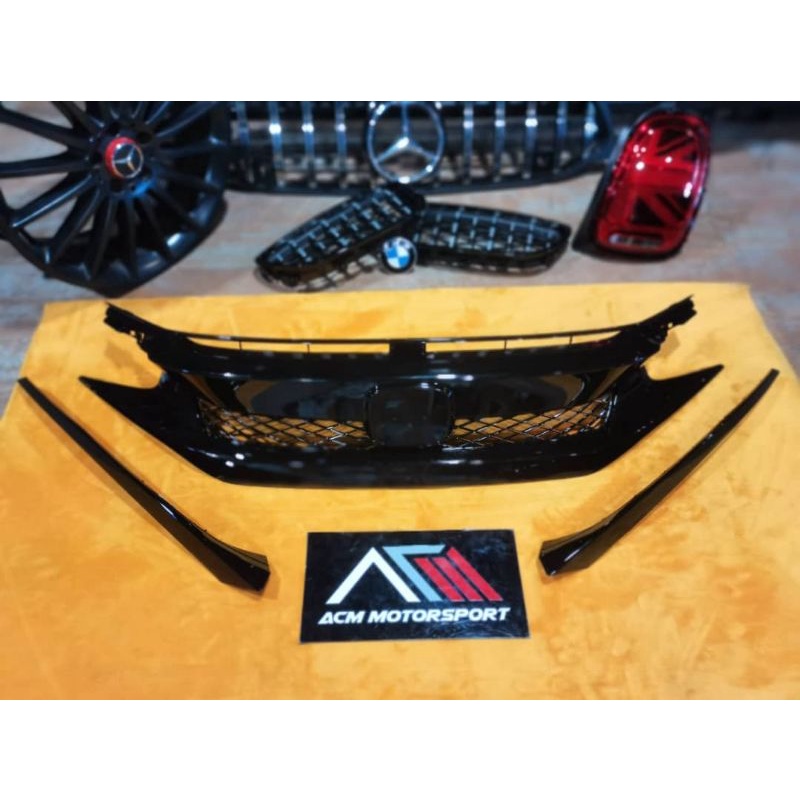Honda civic FC type R FL front grill (V2) | Lazada