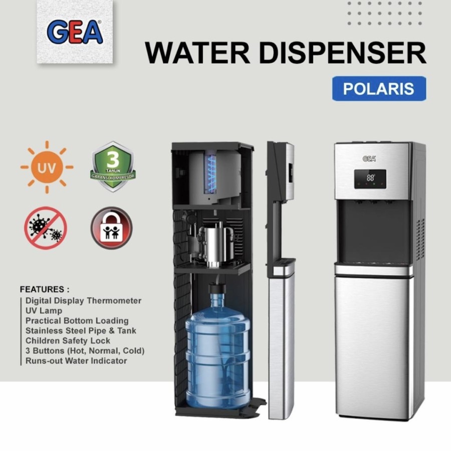 Dispenser GEA POLARIS Galon Bawah | Lazada Indonesia